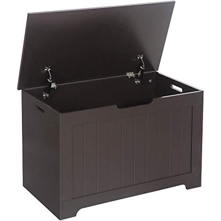 JungleA 30 Inches Wooden Storage Bench Lift Top Toy Chest 150L Storage ...