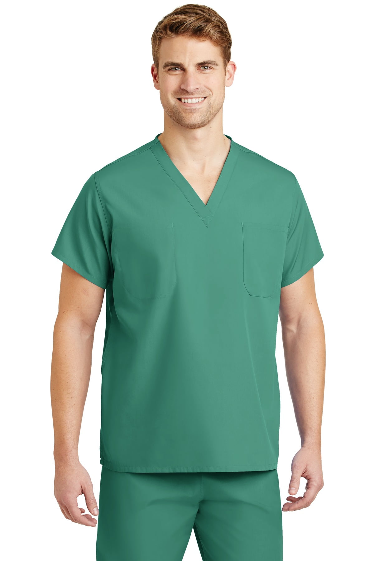 CornerStone Reversible V Neck Scrub Top-4XL (Jade Green) - Walmart.com