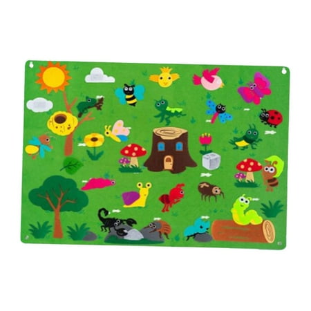 Wall Felt Board, Busy Board, Early Learning Interactive Toy, Montessori ...
