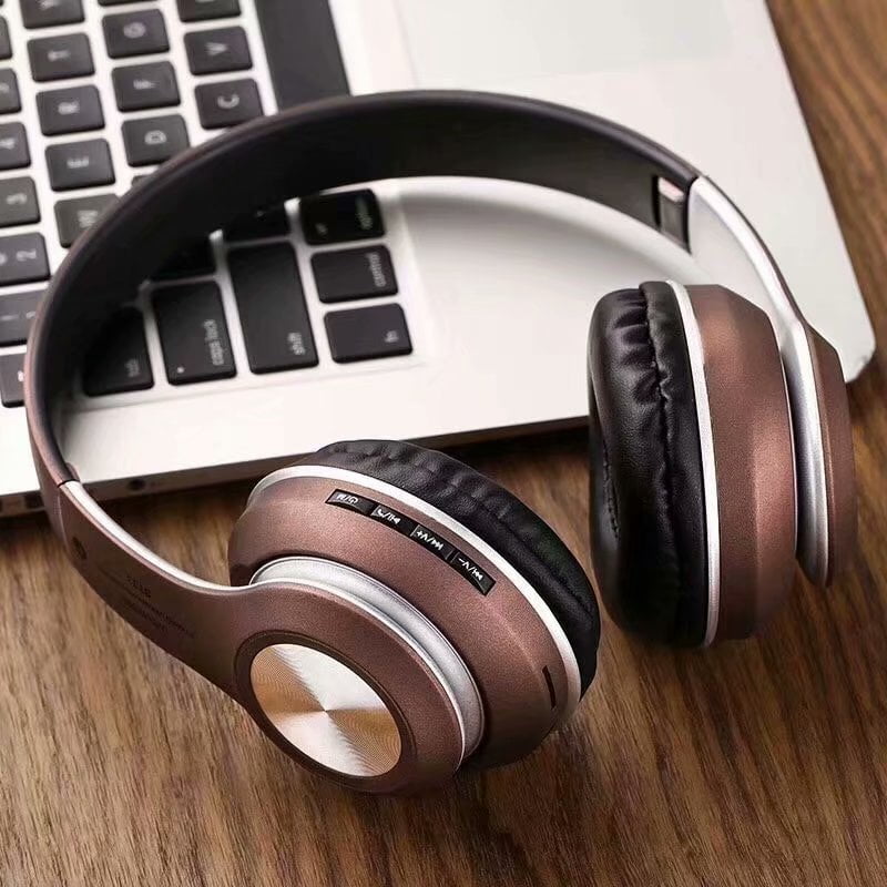 Wireless Bluetooth Headphones with Mic Hi-Fi Deep Bass Wireless ...