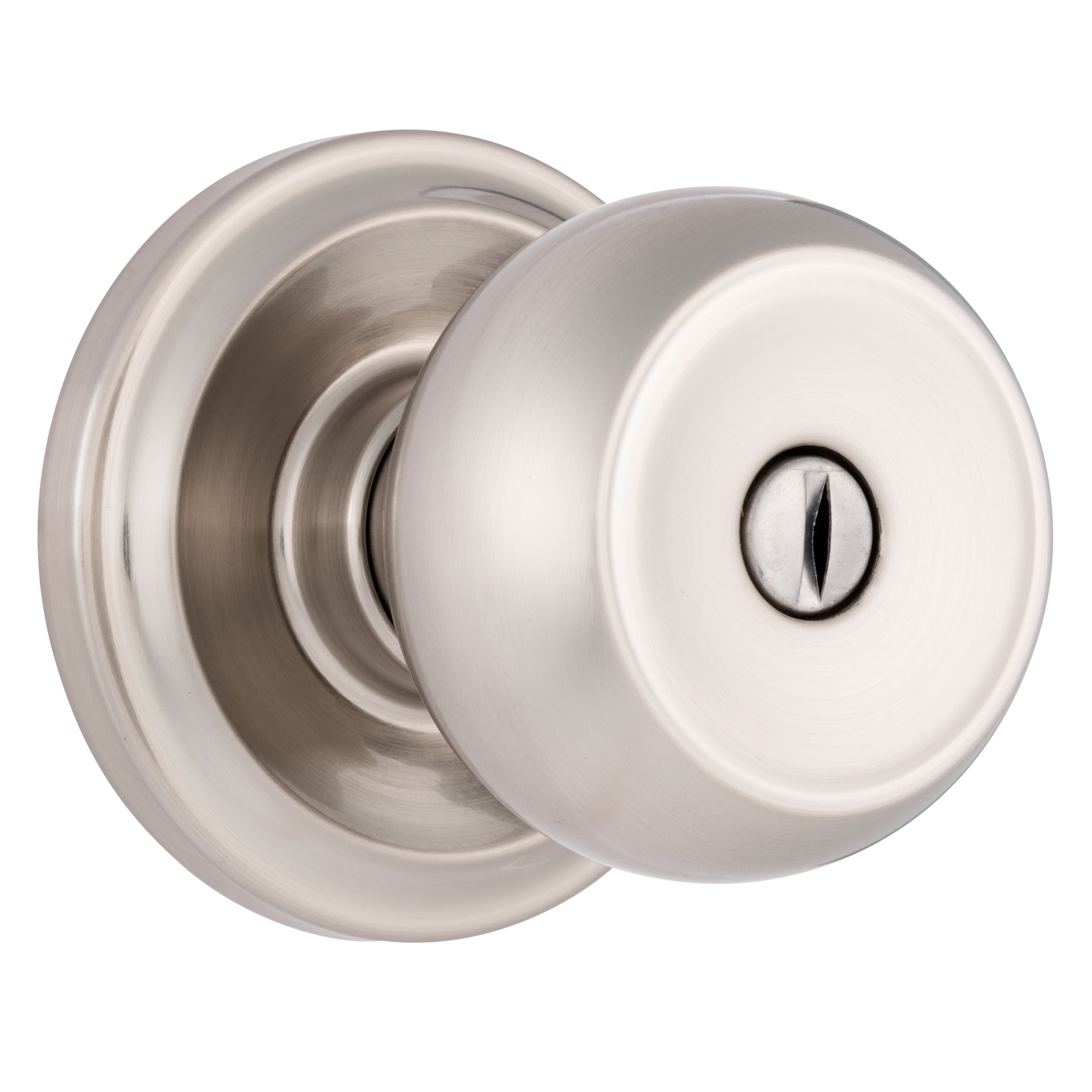 Brinks Push Pull Rotate Stafford Interior Locking Doorknob in Satin ...