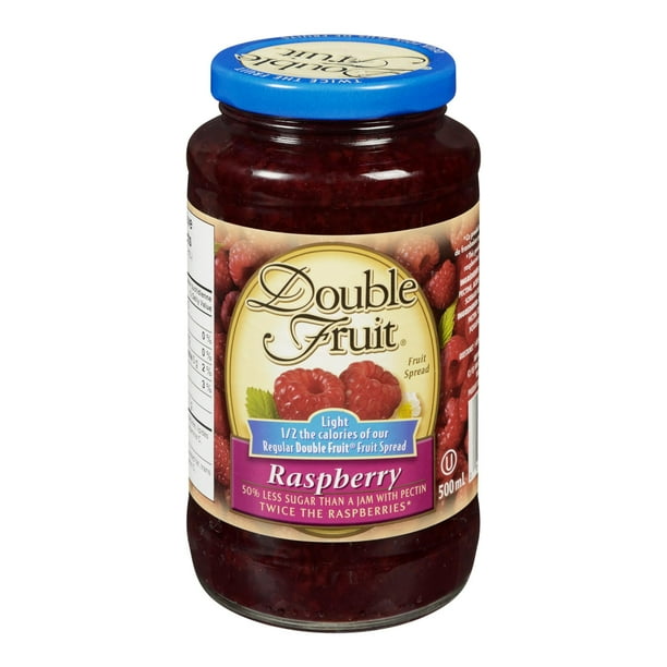 Double Fruit Light Raspberry Fruit Spread 500mL, 500 mL - Walmart.ca