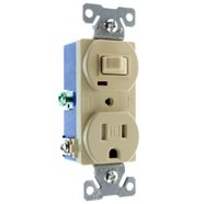 Cable Matters 3 Pack Grounded Outlet with ON Off Switch, Single Outlet ...