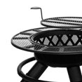 Four Seasons Courtyard 47" Ranch Deep Bowl Fire Pit w/Grill & Safety ...