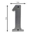 HY-KO 5" Metal Satin Nickel House Address Number 1 - Walmart.com