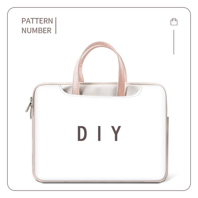 Laptop Bag Laptop Sleeve Case Pink Handle Cute Handbag Pu Shockproof