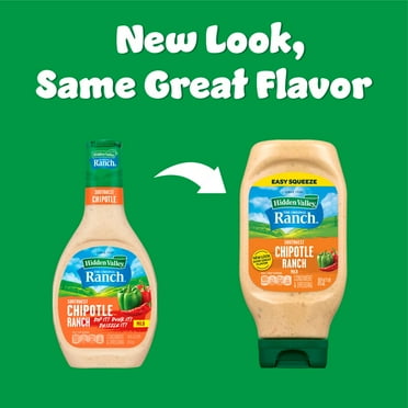 Hidden Valley Garlic Ranch Condiment and Dressing, 20 Fluid Ounce ...