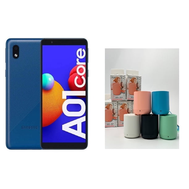 Samsung A01 Core 32 GB 2 GB RAM Dual Desbloqueado Nuevo AZUL+ BOCINA DE ...