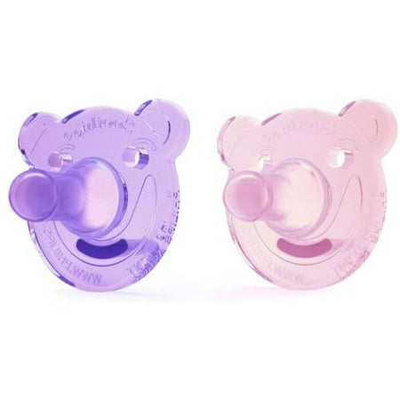 Philips Avent Soothie Shape Pacifier, 0-3M Pink/Purple, 2pk - Walmart.com