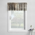 "GALMAXS7 Brown Grey Kitchen Curtains, Abstract Art Valances, Window ...