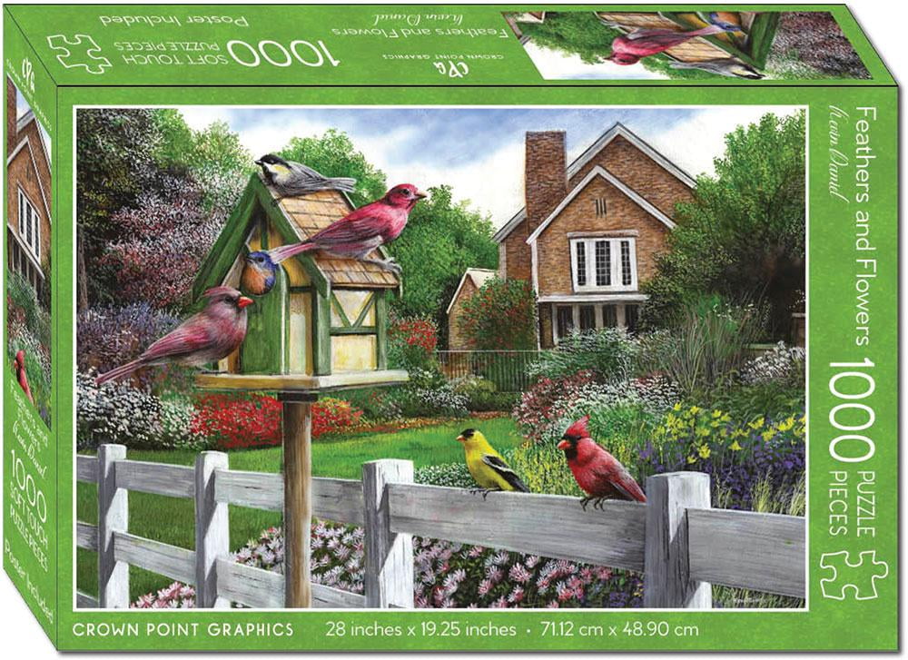 Crown Point Graphics 272567 Jigsaw Puzzle - Feathers & Flowers with ...