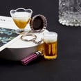 DIY Keychain Making with Transparent Plastic Mini Cups Iron Key Clasp ...