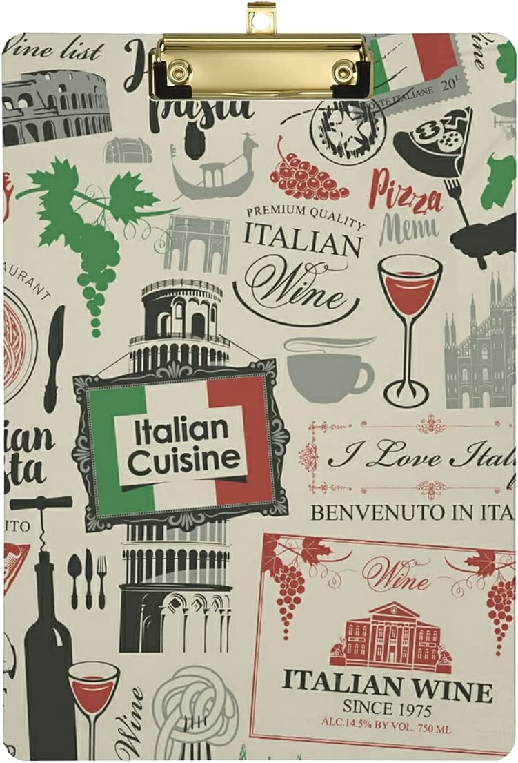 FMSHPON Retro Postmark Clipboard Hardboard Wood Nursing Clip Board and ...