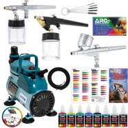Master Airbrush Super Cool Runner Dual Fan Air Compressor Professional ...