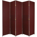 Handmade 6 Woven Fiber Room Divider - Light Green - Walmart.com