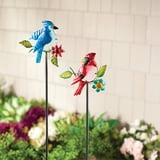 Metal and Glass Bird Stakes by Fox River™ Creations, Set of 2 - Walmart.com