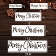Merry Christmas Stencils for Painting Reusable Christmas Word Stencils ...
