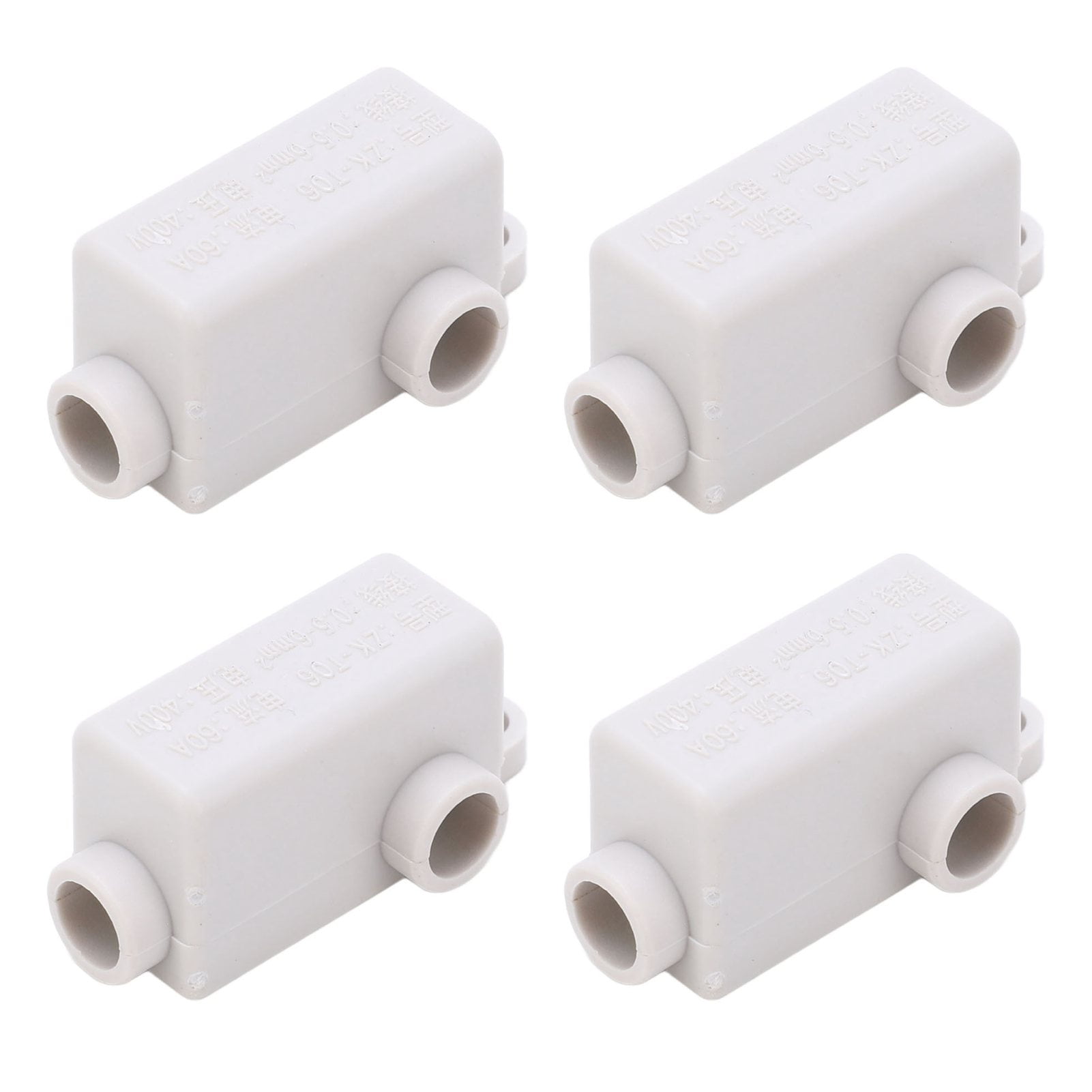ZK T06 Wire Connector, 1 In 2 Out Flame Retardant 0.5-6mm² Inline ...