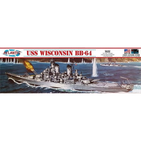 ATLANTIS MODEL Uss Wisconsin Battleship Model Kit - Walmart.com ...