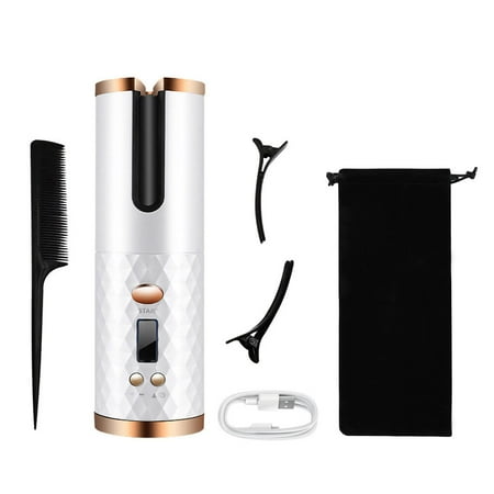 Xinxinyy Rechargeable Automatic Hair Curling Iron Machine Professional ...