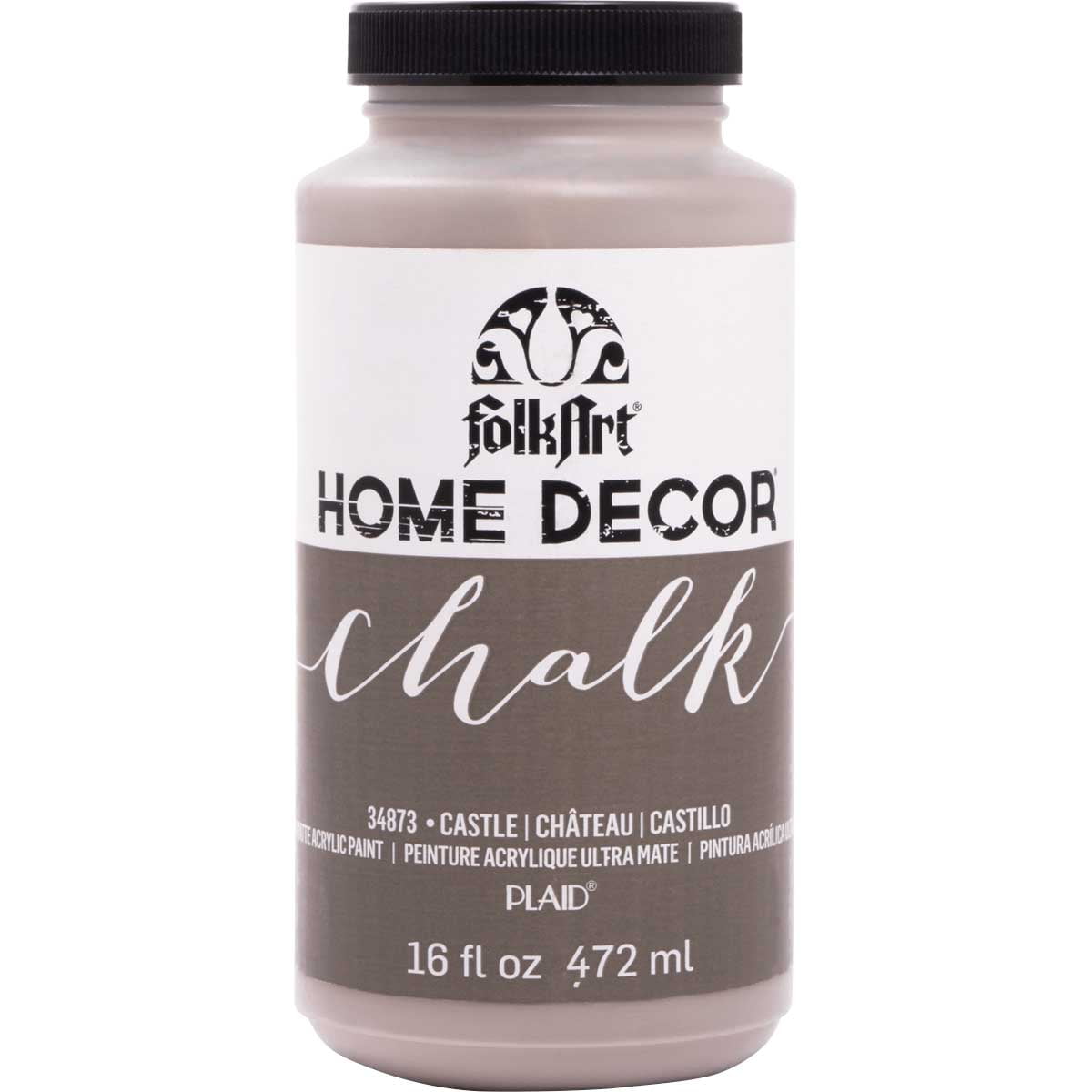 FolkArt Home Décor Chalk Acrylic Craft Paint, Castle, Ultra Matte ...