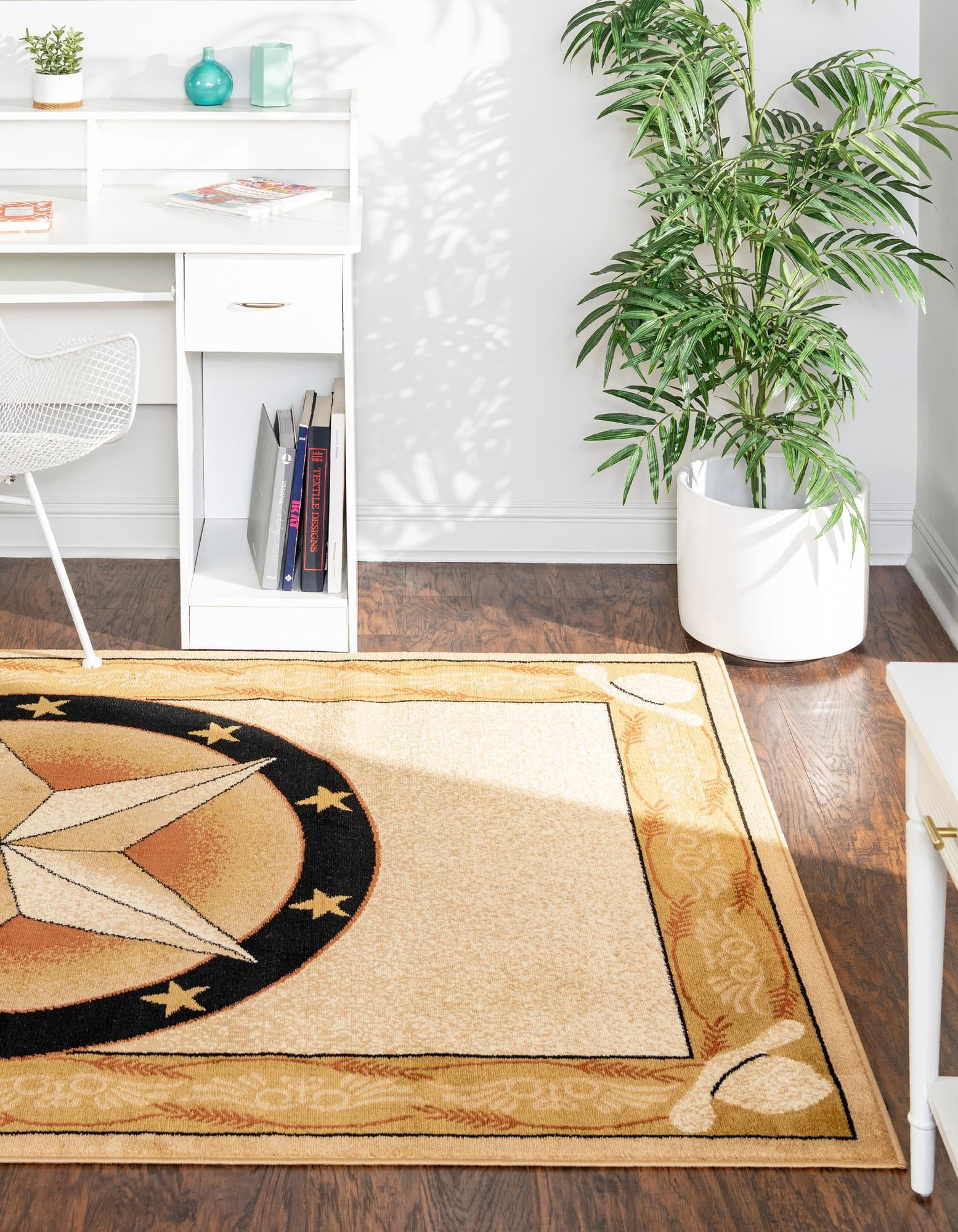 Rugs.com Pioneer Collection Rug – 10' x 14' Ivory Medium-Pile Rug ...