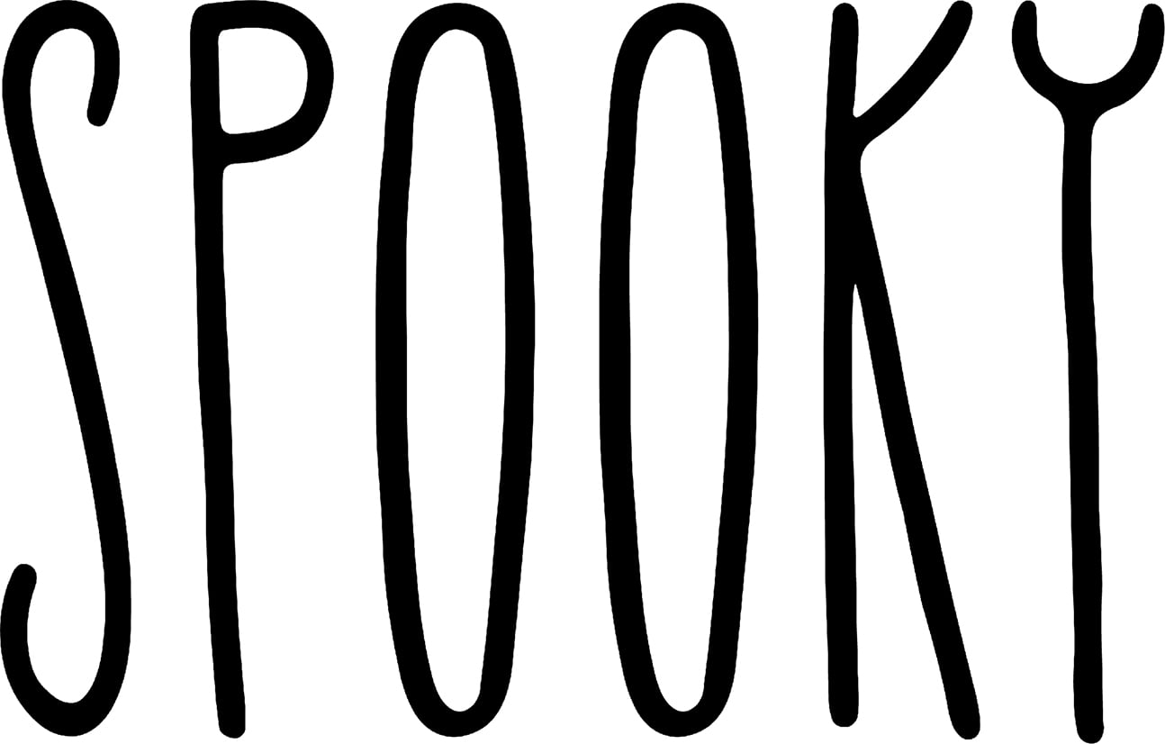 Spooky Tall Halloween Creepy Scared Ahh Wall Decals for Walls Peel and ...