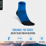 AONIJIE Men's Coolmax Toe Socks Five Finger Athletic Running Ankle ...