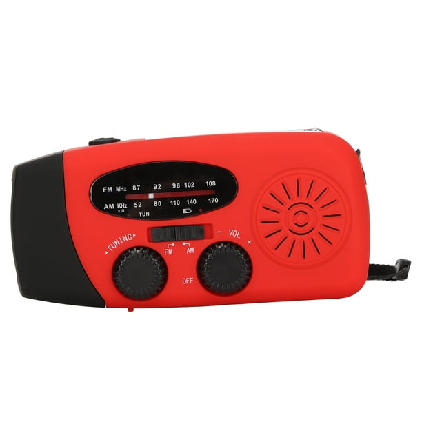 Radio de emergencia, Radio de emergencia Radio portátil de 3 manivelas ...