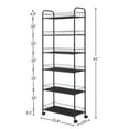 Free Shipping! 6 Tier Rolling Cart,Mobile Storage Shelving Unit with ...