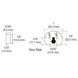 CRL D802CKA Chrome Keyed Alike Universal Plunger Lock - Walmart.com
