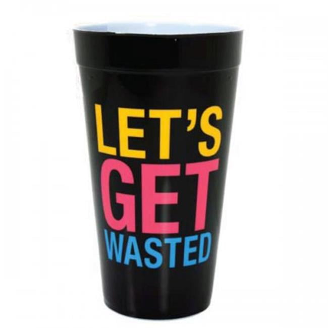 Bulk Buys KL21092 Lets Get Wasted Plastic Tumbler Cup | Walmart Canada