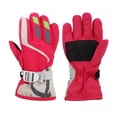 TELOLY Kids Waterproof Warm Winter Gloves Ski Skating Gloves Warm Snow ...
