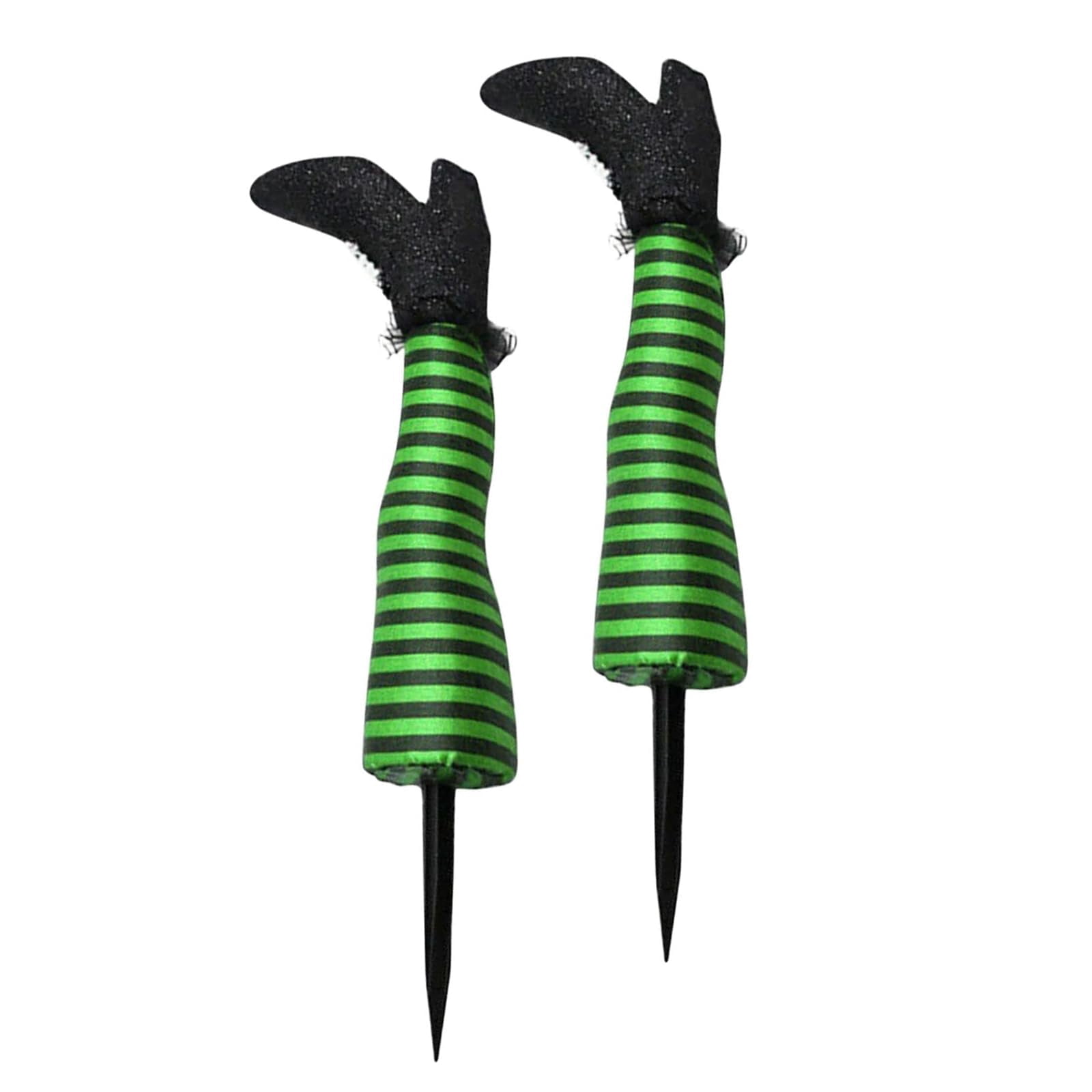 Witch Leg Decor Halloween Garden Decoration Stripe Witch Leg Prank Toys ...