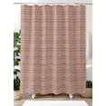Brown White Pixels Shower Curtain, Modern Contemporary Abstract Boho ...