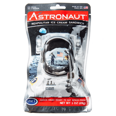 Astronaut Foods Freeze-Dried Ice Cream Sandwich, NASA Space Dessert ...