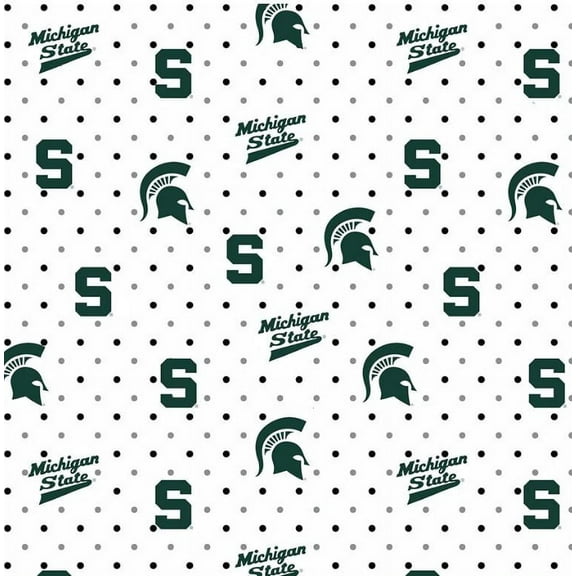 Michigan State Spartans Pop Art Graffiti Print Cotton Fabric-Sold by ...