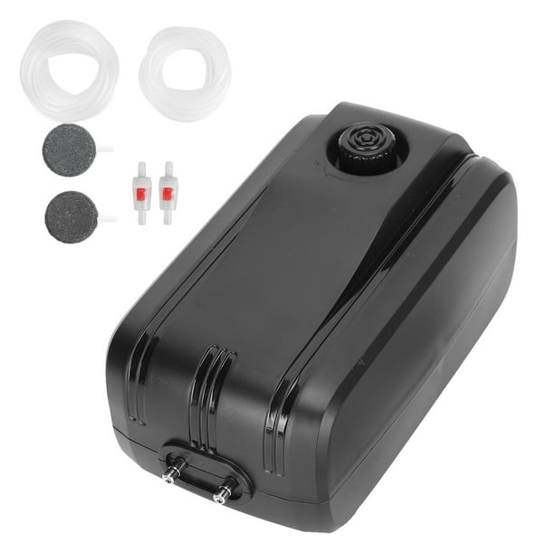 Aquarium Air Pump, Energy Savin Dual Outlet Adjustable Aquarium Oxygen ...