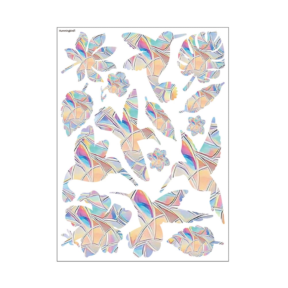 YUANHUILI Electrostatic 3D Window Films Creative Chic Window Decals ...