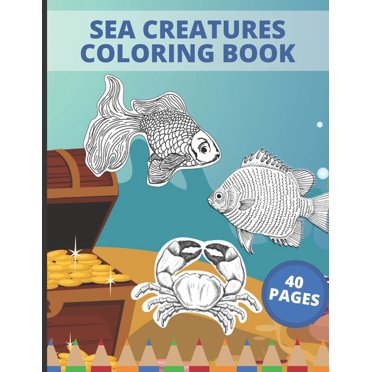 World Ocean animal coloring book: Ocean Sea Animal Life Under the Sea ...
