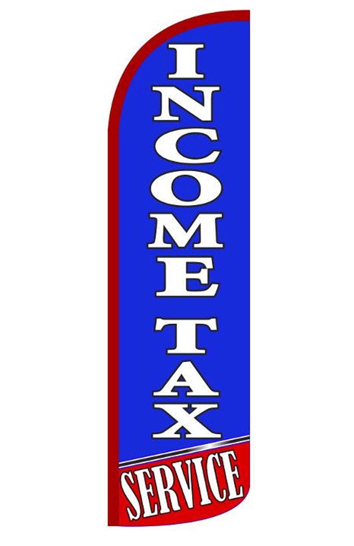 Income Tax Service Windless flag Without Pole Advertisement /Business ...