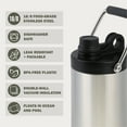 Ozark Trail Water Jug 1/2 Gallon Stainless Steel Vacuum Sealed ...