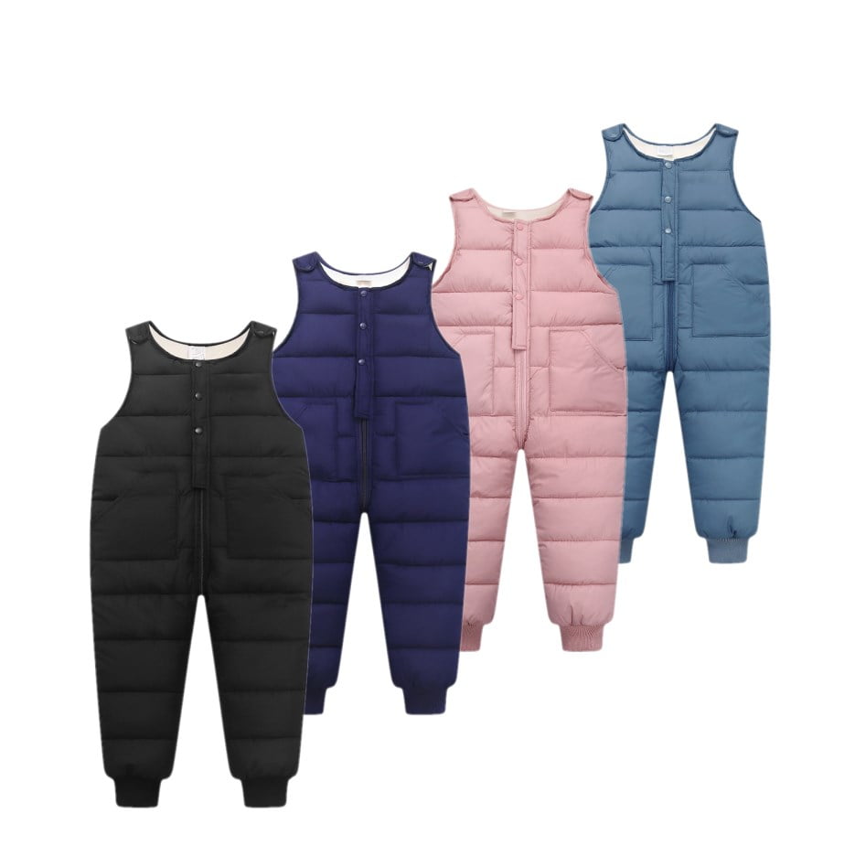 BULLPIANO Baby Boys Girls Winter Down Snow Pants Overalls Snowsuit, 6M ...