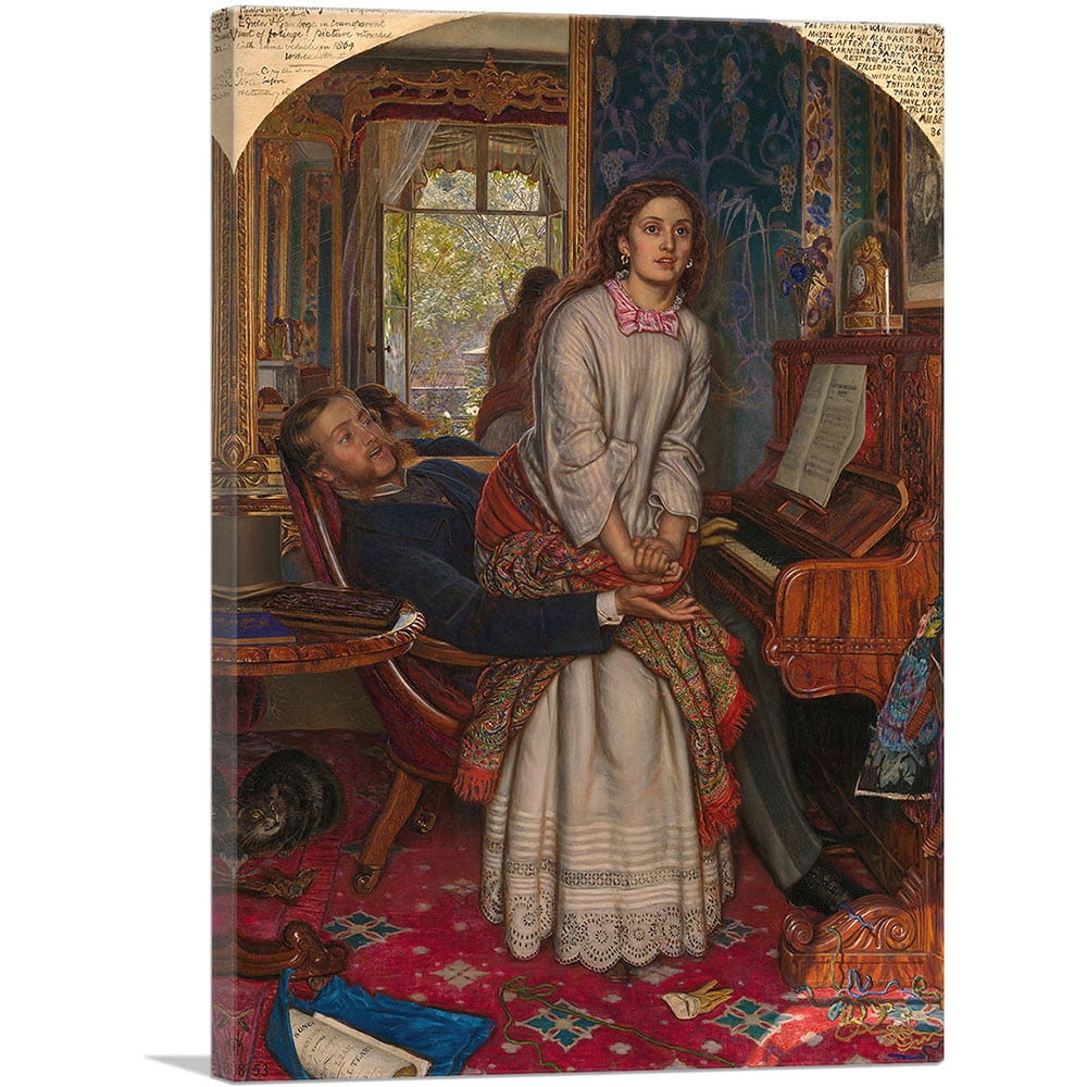 ARTCANVAS The Awakening Conscience 1853 Canvas Art Print by William ...