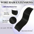 Straight Wire Hair Extensions with Transparent Wire Hair Extensions ...