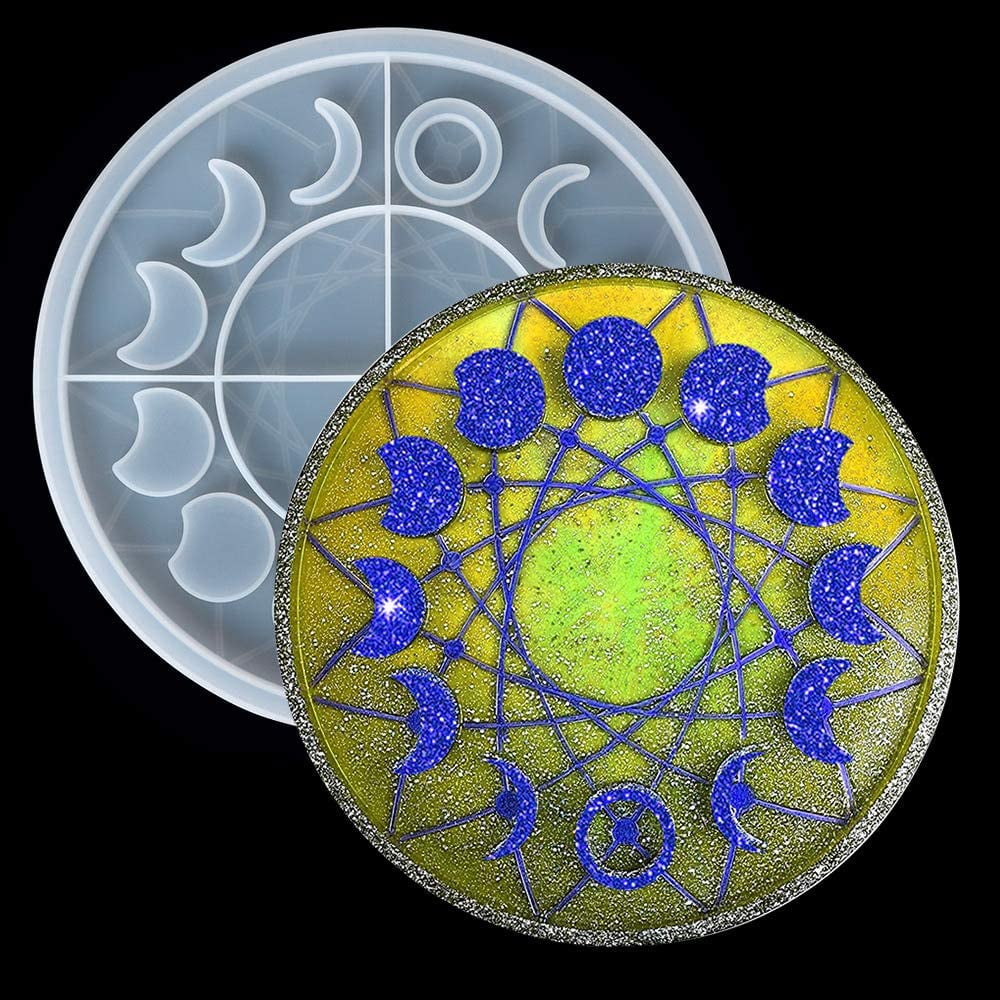Sun and Moon Molds Silicone, Moon Phase Silicone Epoxy Resin Molds ...
