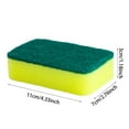 Cleaning Sponge,Dual-Sided Dishwashing Sponge for Kitchen, Cleans Fast ...