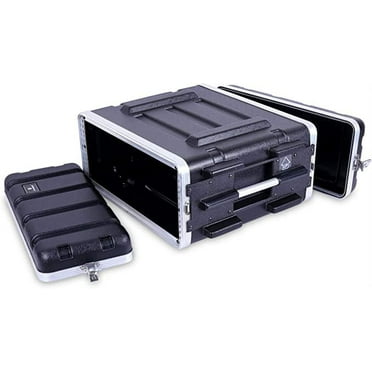 Crossrock Stackable 3U Rack Case, Standard 19.25” Depth, Polyethylene ...