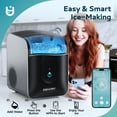 EUHOMY Countertop Nugget Ice Maker - 40Lbs/24H Soft Nugget Ice, Ultra ...