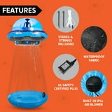 Joyfy 6 FT Halloween Inflatable UFO Alien Decoration with Built-in LEDs ...